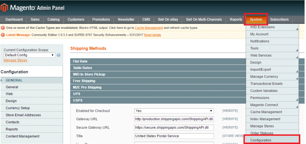 How To Setup Usps Shipping In Magento Posim Point Of Sale Software